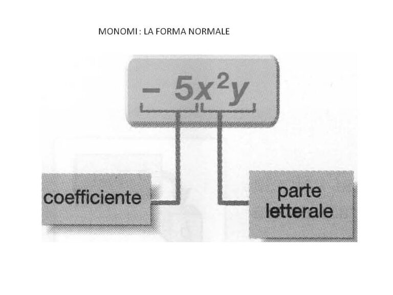 MONOMI ED OPERAZIONI TRA MONOMI - lezioniignoranti